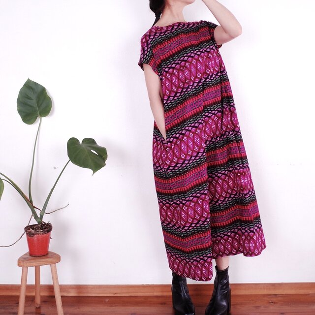 アフリカンプリント 3 WAY ワンピース pink paradise | iichi ハンドメイド・クラフト作品・手仕事品の通販