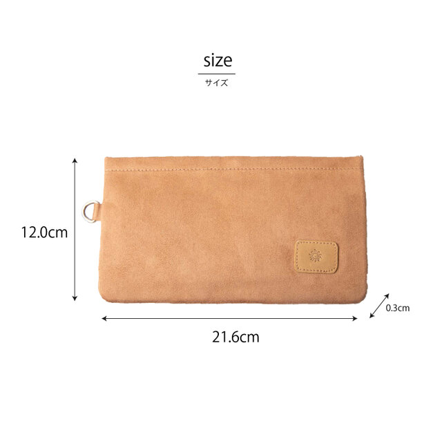 財布カバー 長財布 ウォレットスリーブ 保護カバー キャメル Mサイズ HAK071-M-Camel | iichi 日々の暮らしを心地よくするハンドメイドやアンティークのマーケットプレイス
