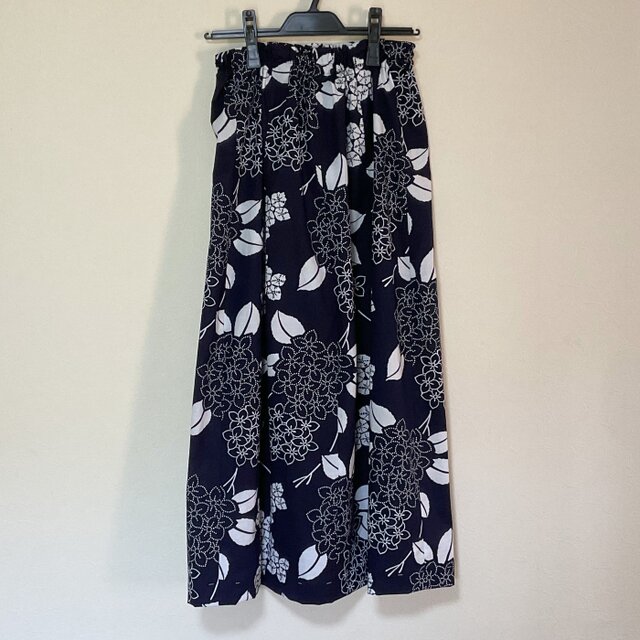 浴衣リメイク G3 ギャザースカート 着物 コットン 浴衣スカート | iichi ハンドメイド・クラフト作品・手仕事品の通販