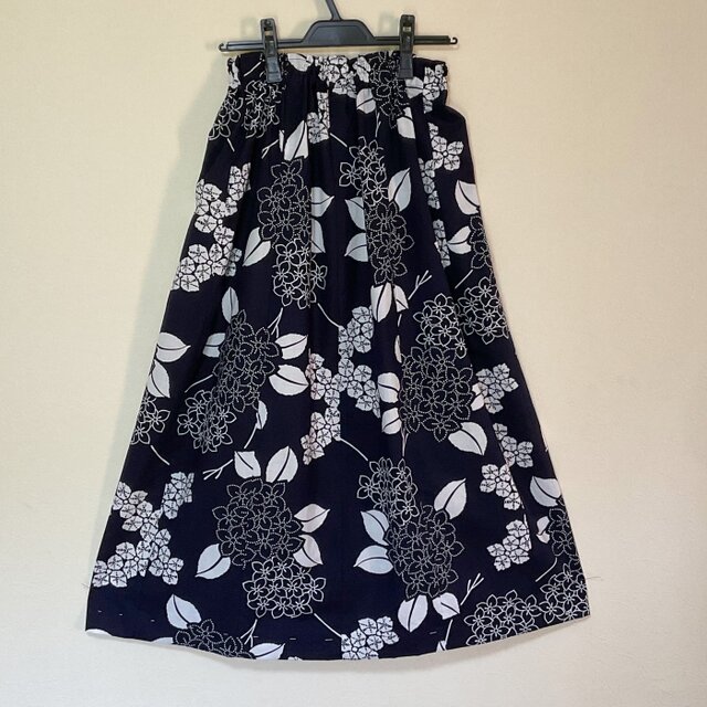 浴衣リメイク G3 ギャザースカート 着物 コットン 浴衣スカート | iichi ハンドメイド・クラフト作品・手仕事品の通販