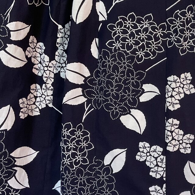 浴衣リメイク G3 ギャザースカート 着物 コットン 浴衣スカート | iichi ハンドメイド・クラフト作品・手仕事品の通販