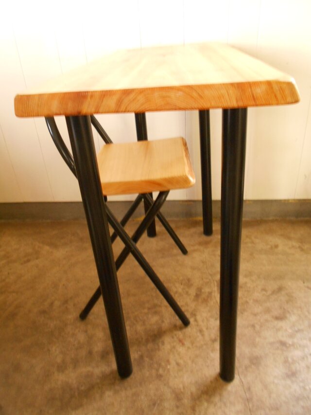 ひのきアイアンテーブルイスセット06-25 | iichi ハンドメイド・クラフト作品・手仕事品の通販