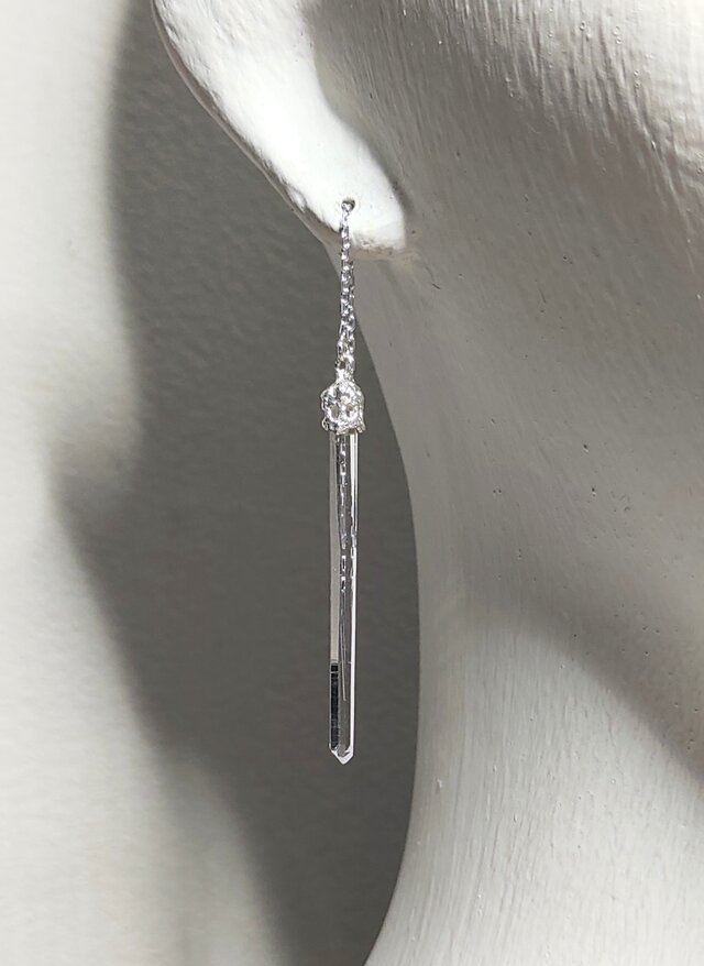 コロンビアレムリアン＊chain pierce | iichi 日々の暮らしを心地よくするハンドメイドやアンティークのマーケットプレイス