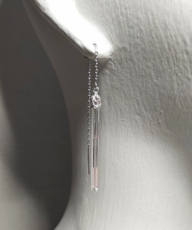 コロンビアレムリアン＊chain pierce | iichi 日々の暮らしを心地よくするハンドメイドやアンティークのマーケットプレイス