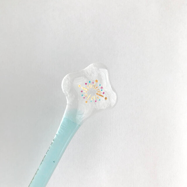 お花のマドラー / グリーン クリア | iichi ハンドメイド・クラフト作品・手仕事品の通販