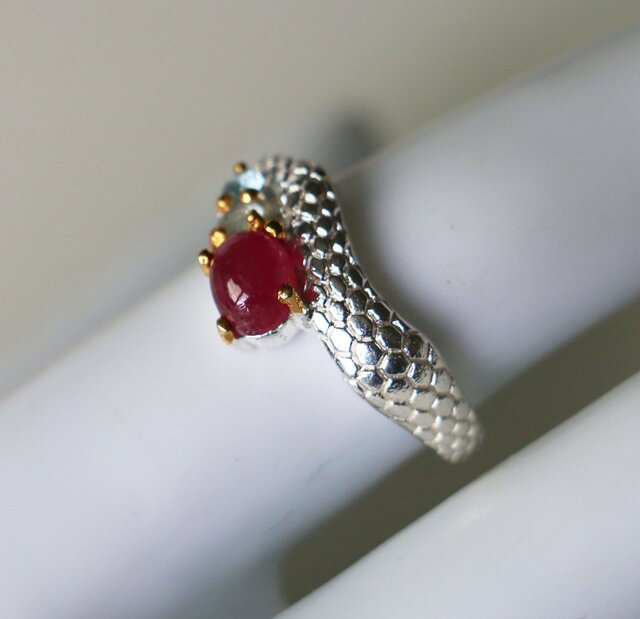 アートスタイル＊天然ルビー 指輪＊15号 SV | iichi 日々の暮らしを心地よくするハンドメイドやアンティークのマーケットプレイス
