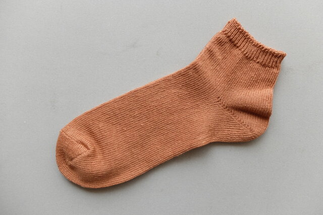 リネン アンクルソックス（シエナ）25-27cm | iichi ハンドメイド・クラフト作品・手仕事品の通販