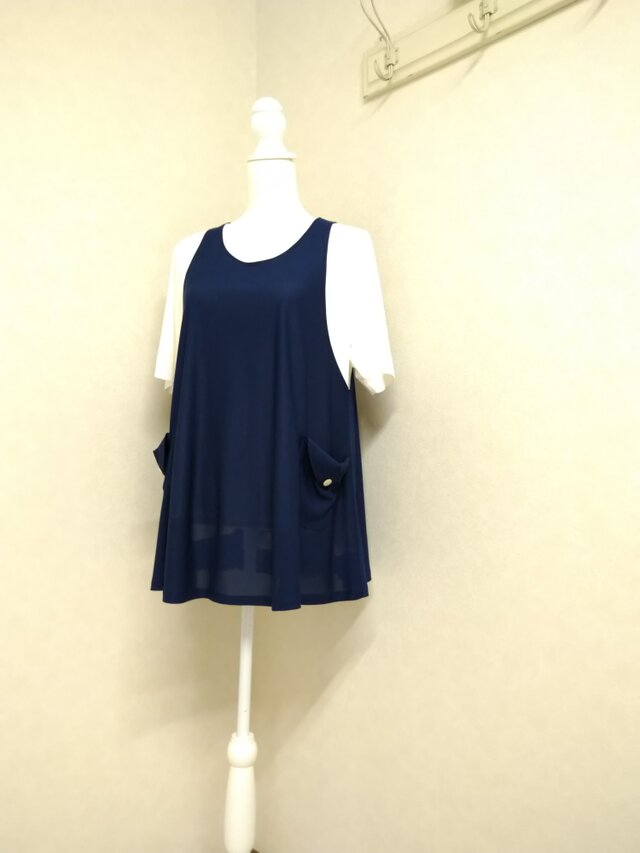 軽やかで爽やかなチュニック。NF-132 | iichi ハンドメイド・クラフト作品・手仕事品の通販