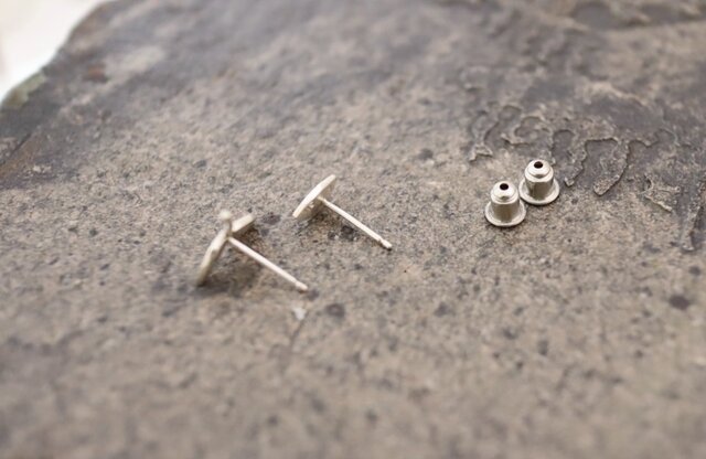 silver950 - leaf futaba ピアス | iichi ハンドメイド・クラフト作品・手仕事品の通販