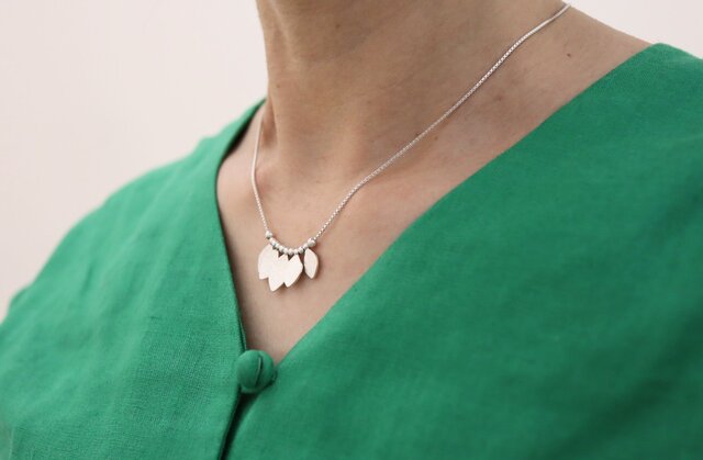 silver950 - leaf ネックレス | iichi ハンドメイド・クラフト作品・手仕事品の通販