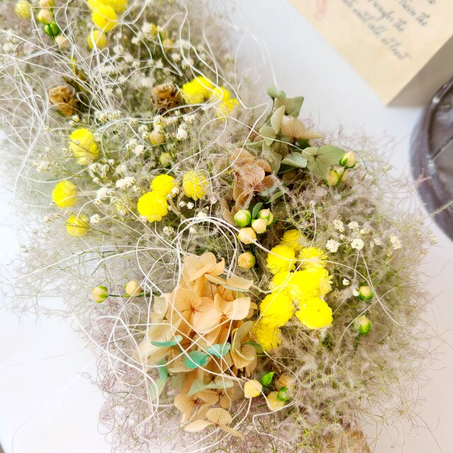 smoketree white スワッグガーランド アンティーク ボタニカル | iichi ハンドメイド・クラフト作品・手仕事品の通販