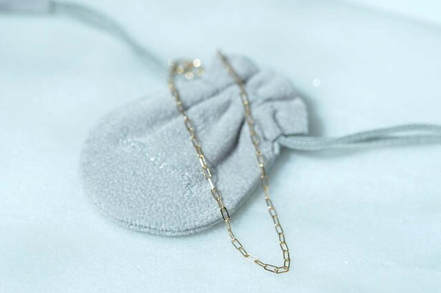 【送料無料】K18 クリップチェーン ブレスレット 幅1.6mm | iichi 日々の暮らしを心地よくするハンドメイドやアンティークのマーケットプレイス