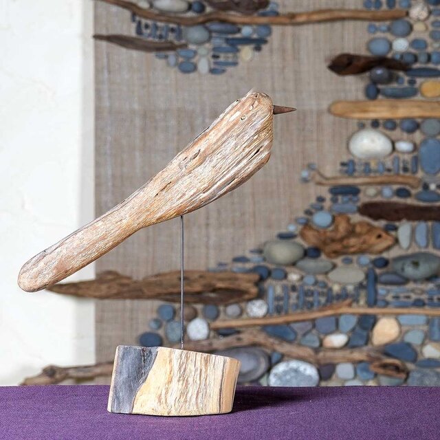 流木の鳥 木の鳥 wood bird 鳥 鳥のオブジェ （Msaiz） 131 | iichi ハンドメイド・クラフト作品・手仕事品の通販