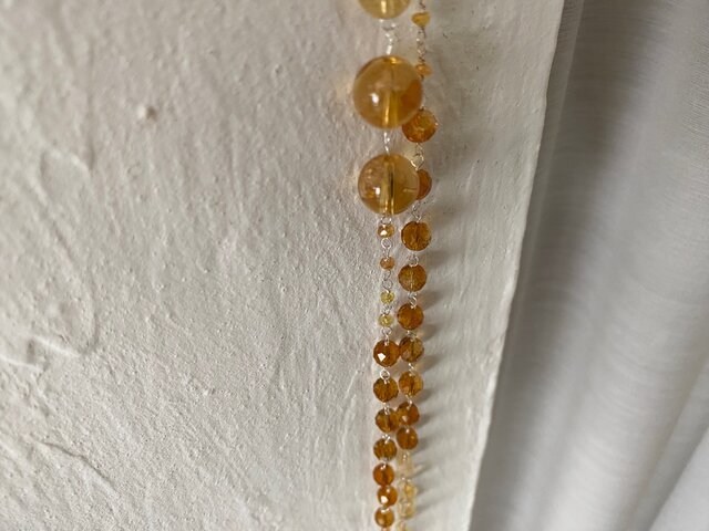 Wire-loop long necklace 5 | iichi ハンドメイド・クラフト作品・手仕事品の通販