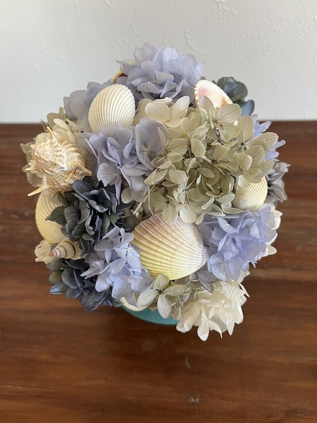 Shell / シェル ポットアレンジⓁ swan | iichi ハンドメイド・クラフト作品・手仕事品の通販