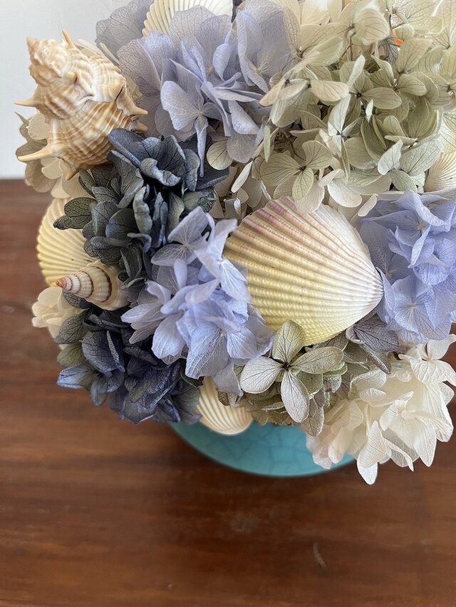 Shell / シェル ポットアレンジⓁ swan | iichi ハンドメイド・クラフト作品・手仕事品の通販