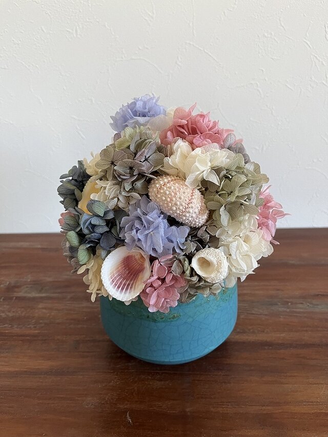 Shell / シェル ポットアレンジⓁ | iichi ハンドメイド・クラフト作品・手仕事品の通販