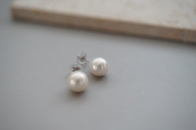 【drop】PT900 淡水パールピアス | iichi ハンドメイド・クラフト作品・手仕事品の通販