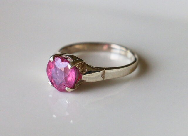 天然石＊ルビー 指輪＊12号 SV | iichi 日々の暮らしを心地よくするハンドメイドやアンティークのマーケットプレイス