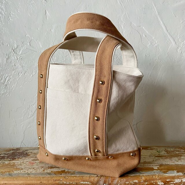 canvas tote bag medium (mocha) | iichi 日々の暮らしを心地よくするハンドメイドやアンティークのマーケットプレイス