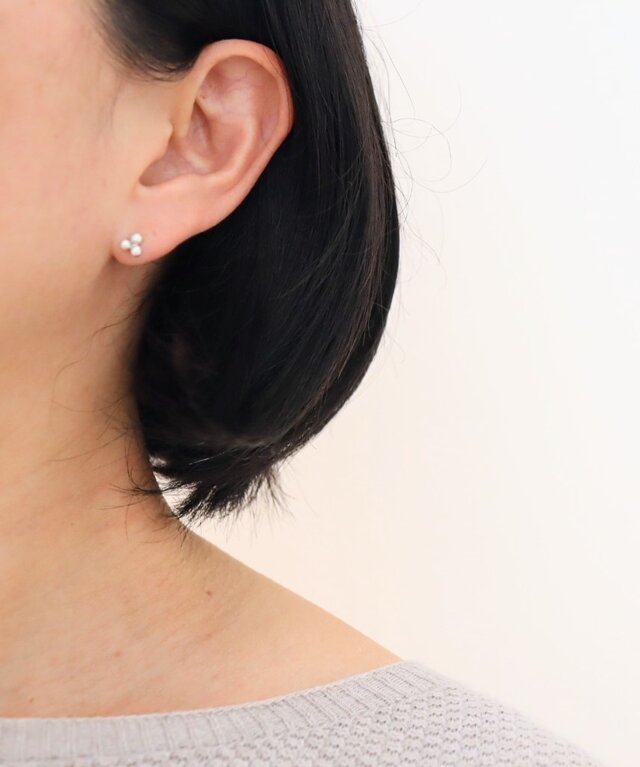 silver950 - 2way maru ピアス | iichi ハンドメイド・クラフト作品・手仕事品の通販