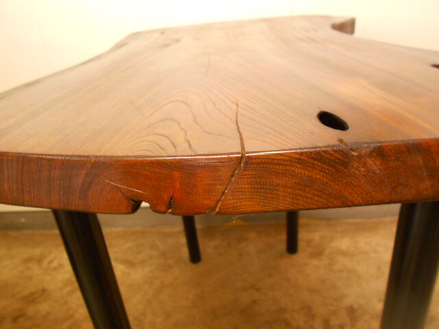 けやきアイアンテーブルイスセット07-05 | iichi ハンドメイド・クラフト作品・手仕事品の通販