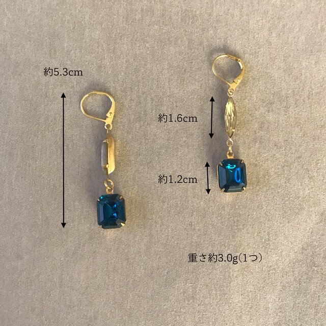 Lemon juice : Czech vintage glass stone. | iichi ハンドメイド・クラフト作品・手仕事品の通販