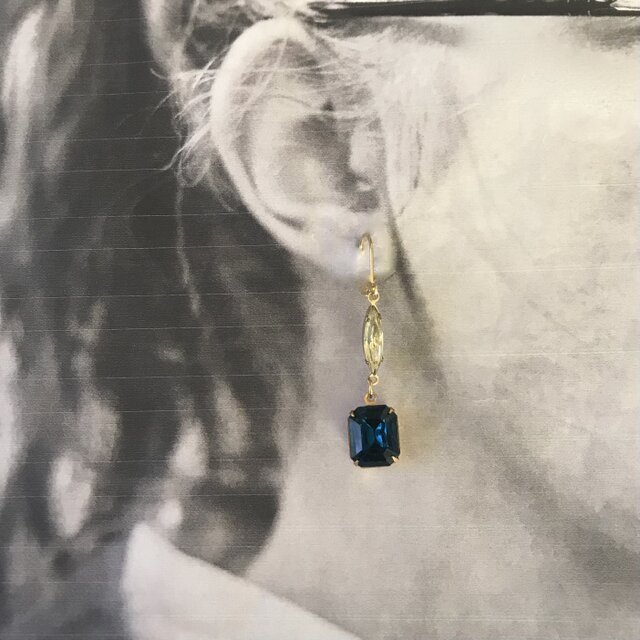 Lemon juice : Czech vintage glass stone. | iichi ハンドメイド・クラフト作品・手仕事品の通販