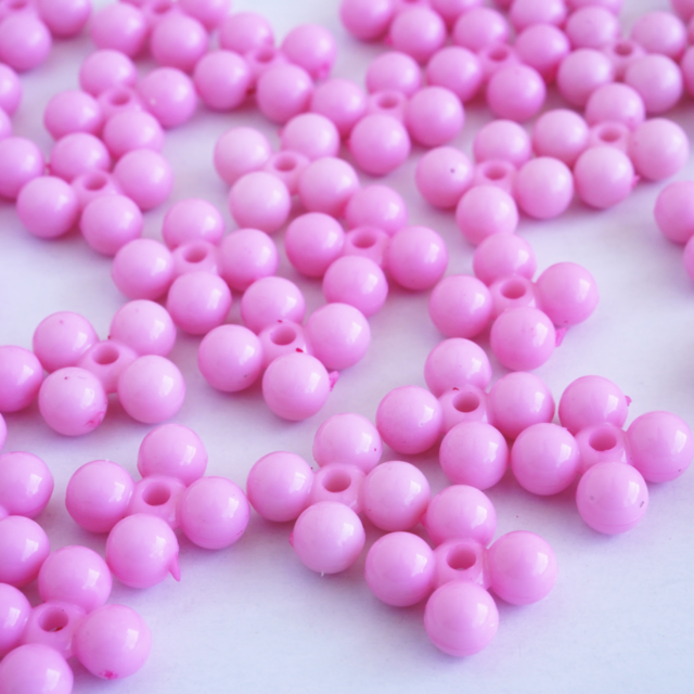 【30g】10mm お花の形のスペーサービーズ ピンク ☆016 | iichi ハンドメイド・クラフト作品・手仕事品の通販
