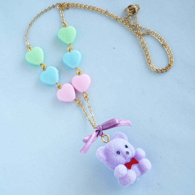 【25g】10mm ハートのビーズ パステルカラー ☆011 | iichi ハンドメイド・クラフト作品・手仕事品の通販