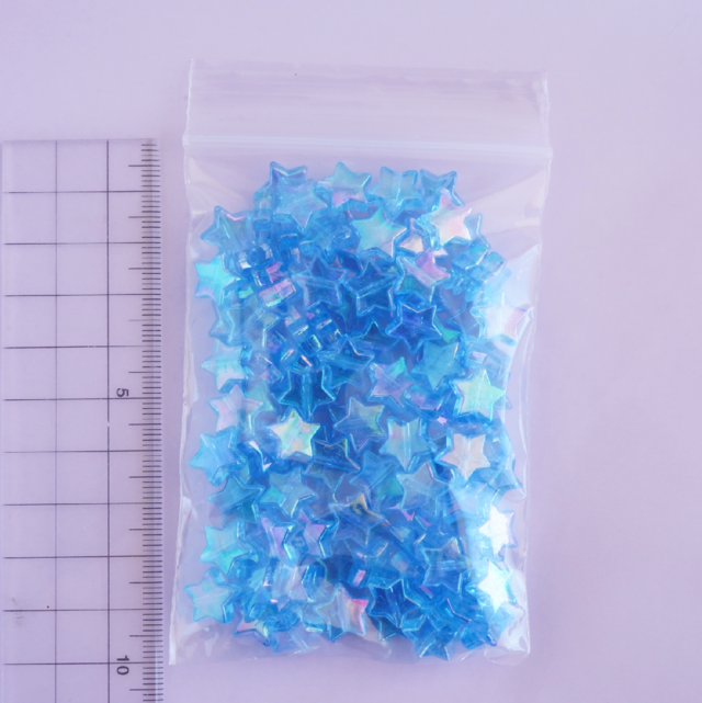 【25g】10mm オーロラカラー ブルーの星のビーズ ☆059 | iichi ハンドメイド・クラフト作品・手仕事品の通販