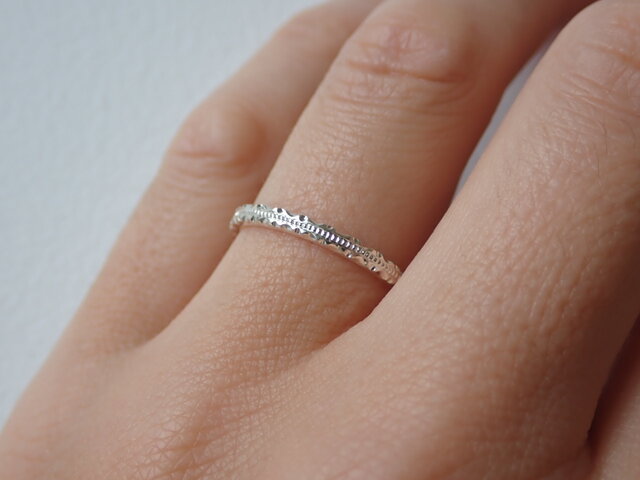 ミルグレイン シルバーリング 003 | iichi ハンドメイド・クラフト作品・手仕事品の通販