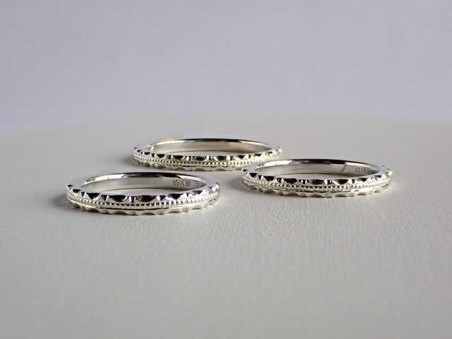 ミルグレイン シルバーリング 003 | iichi ハンドメイド・クラフト作品・手仕事品の通販