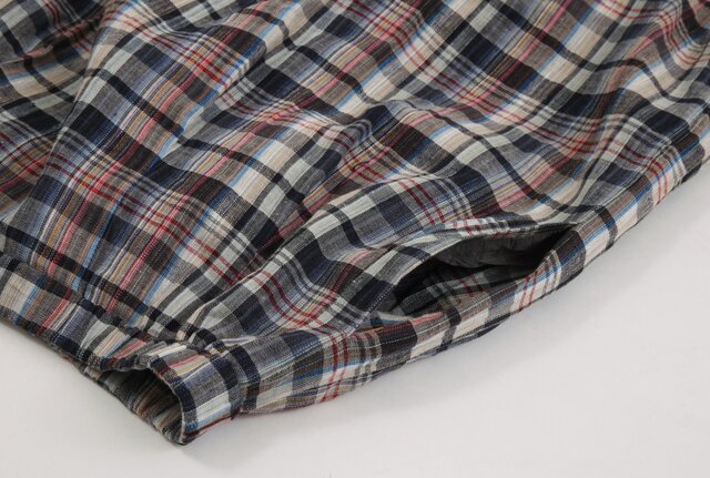 #431タックギャザースカート(マドラス) | iichi 日々の暮らしを心地よくするハンドメイドやアンティークのマーケットプレイス