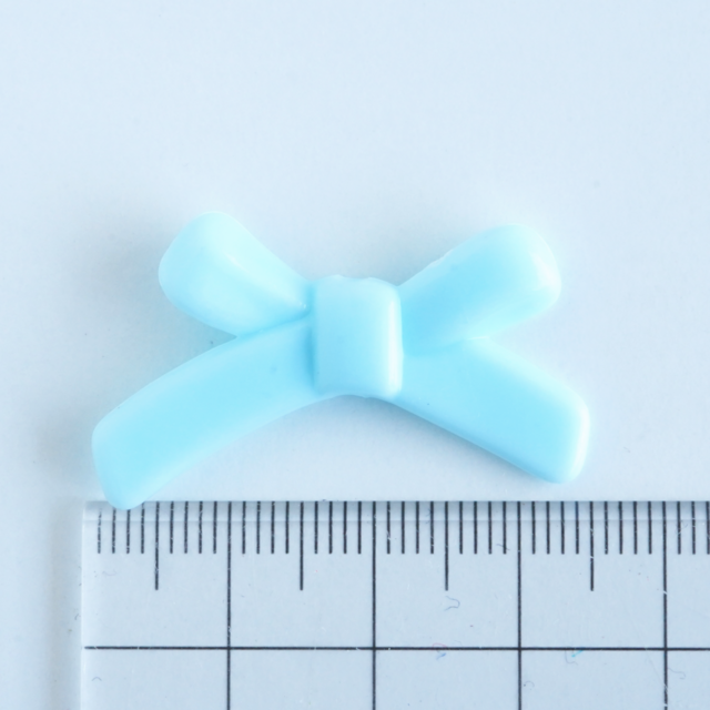 【12個】25mm リボンのビーズ ベビーブルー 水色 | iichi ハンドメイド・クラフト作品・手仕事品の通販