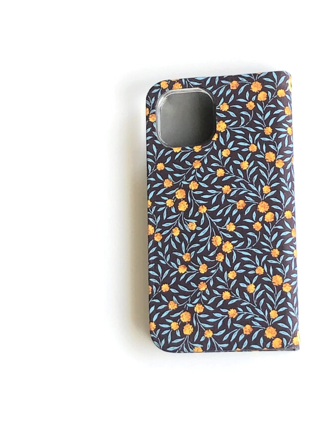 他機種 製作可 『リバティ iphone14ケース(マートル)イニシャル&誕生石st付』 | iichi ハンドメイド・クラフト作品・手仕事品の通販