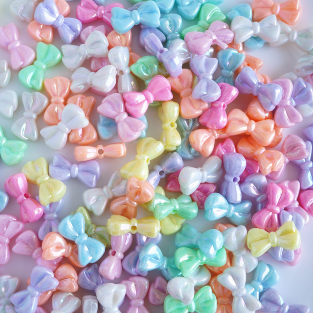 【25g】リボンのビーズ オーロラパステルカラー ☆019 | iichi ハンドメイド・クラフト作品・手仕事品の通販