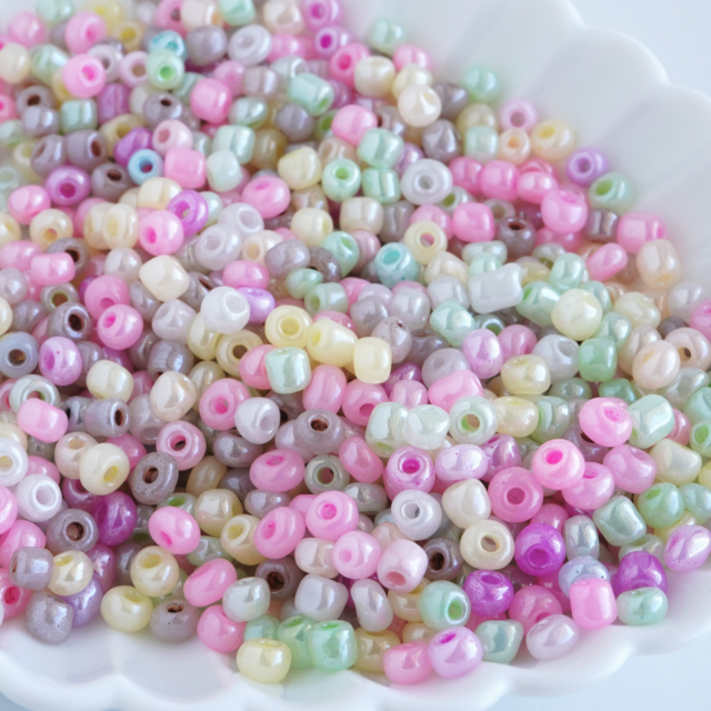 【30g】4mm シードビーズ ミックス ＊ ガラスビーズ 特大 ☆044 | iichi ハンドメイド・クラフト作品・手仕事品の通販