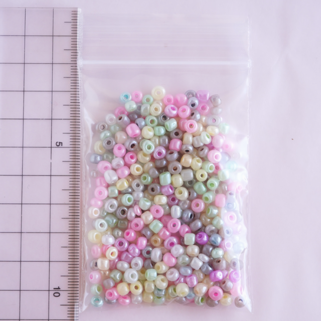 【30g】4mm シードビーズ ミックス ＊ ガラスビーズ 特大 ☆044 | iichi ハンドメイド・クラフト作品・手仕事品の通販