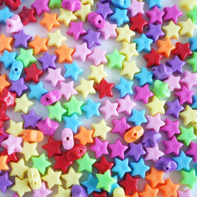 【30g】11mm 星のビーズ ☆ ビビッドカラー ☆014 | iichi ハンドメイド・クラフト作品・手仕事品の通販