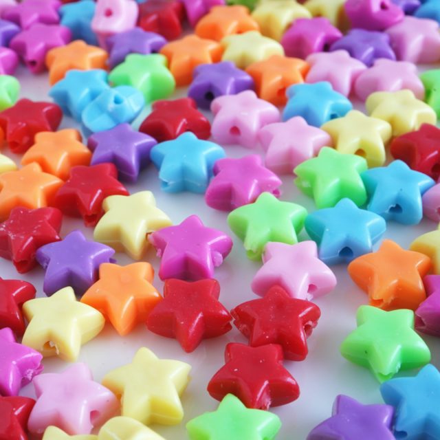 【30g】11mm 星のビーズ ☆ ビビッドカラー ☆014 | iichi ハンドメイド・クラフト作品・手仕事品の通販