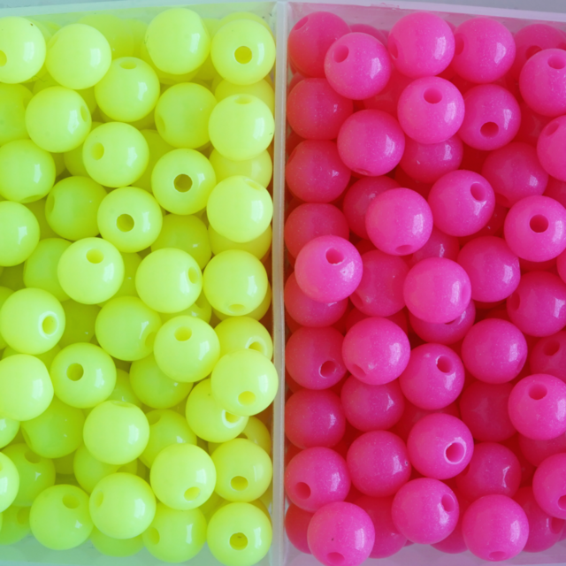 【30g】ネオンイエローの6mmビーズ アクリル 黄色 ☆007 | iichi ハンドメイド・クラフト作品・手仕事品の通販