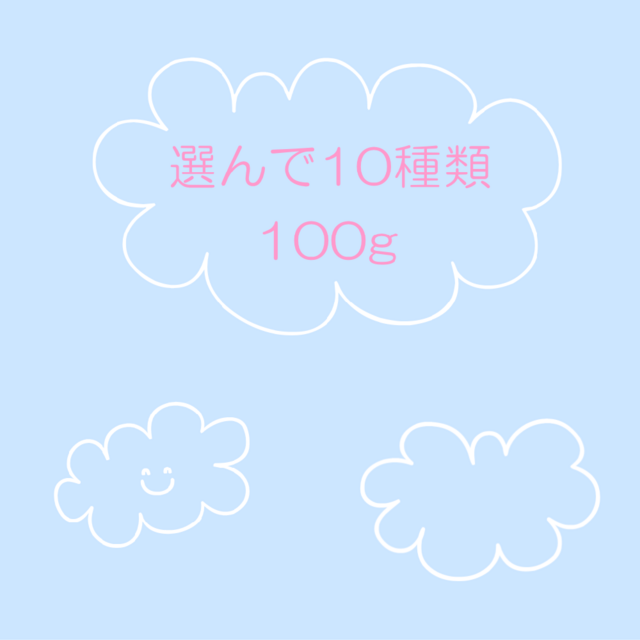【選んで10種類♪】お好きなビーズを選んで合計100g☆ お買い得♪ | iichi ハンドメイド・クラフト作品・手仕事品の通販