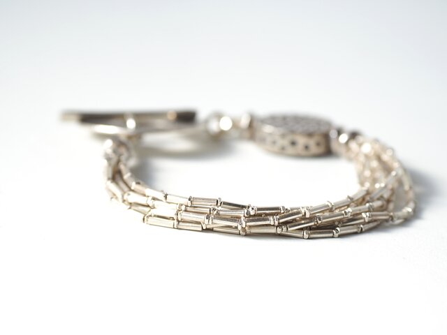 マンテルブレスレット -6連- silver950 | iichi ハンドメイド・クラフト作品・手仕事品の通販