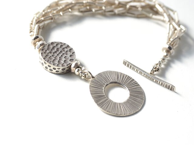 マンテルブレスレット -6連- silver950 | iichi ハンドメイド・クラフト作品・手仕事品の通販