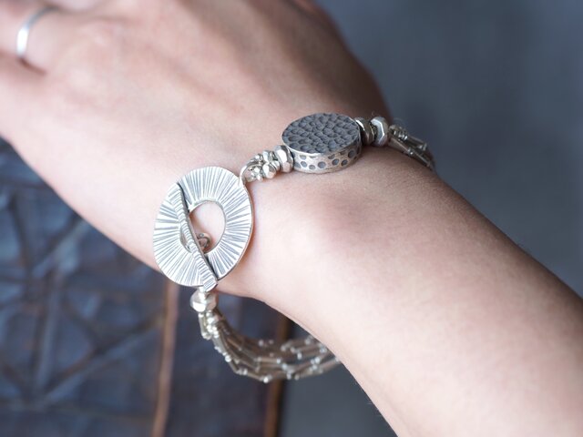 マンテルブレスレット -6連- silver950 | iichi ハンドメイド・クラフト作品・手仕事品の通販