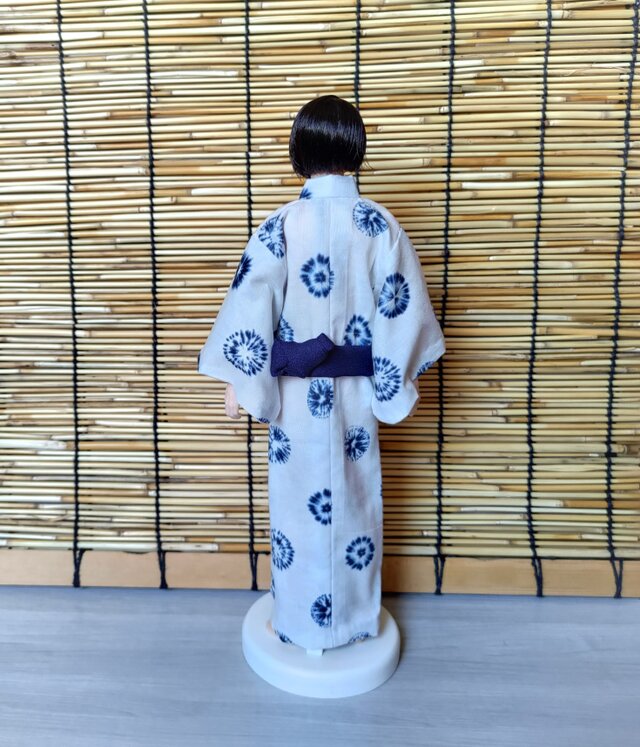 「青涼み…真白」29cm男子ドール浴衣 | iichi ハンドメイド・クラフト作品・手仕事品の通販