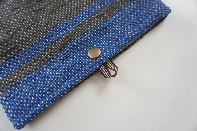 裂き織りのバッグinポケット フリーポーチ A5 | iichi 日々の暮らしを心地よくするハンドメイドやアンティークのマーケットプレイス