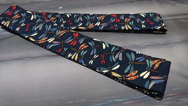 創作帯☆居合帯・半纏帯 トンボ柄 巾約7cm | iichi 日々の暮らしを心地よくするハンドメイドやアンティークのマーケットプレイス