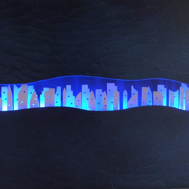 ★7周年、限定1点のみですが感謝価格です～★蒼い摩天楼のライン～BlueSkyscraper | iichi ハンドメイド・クラフト作品・手仕事品の通販